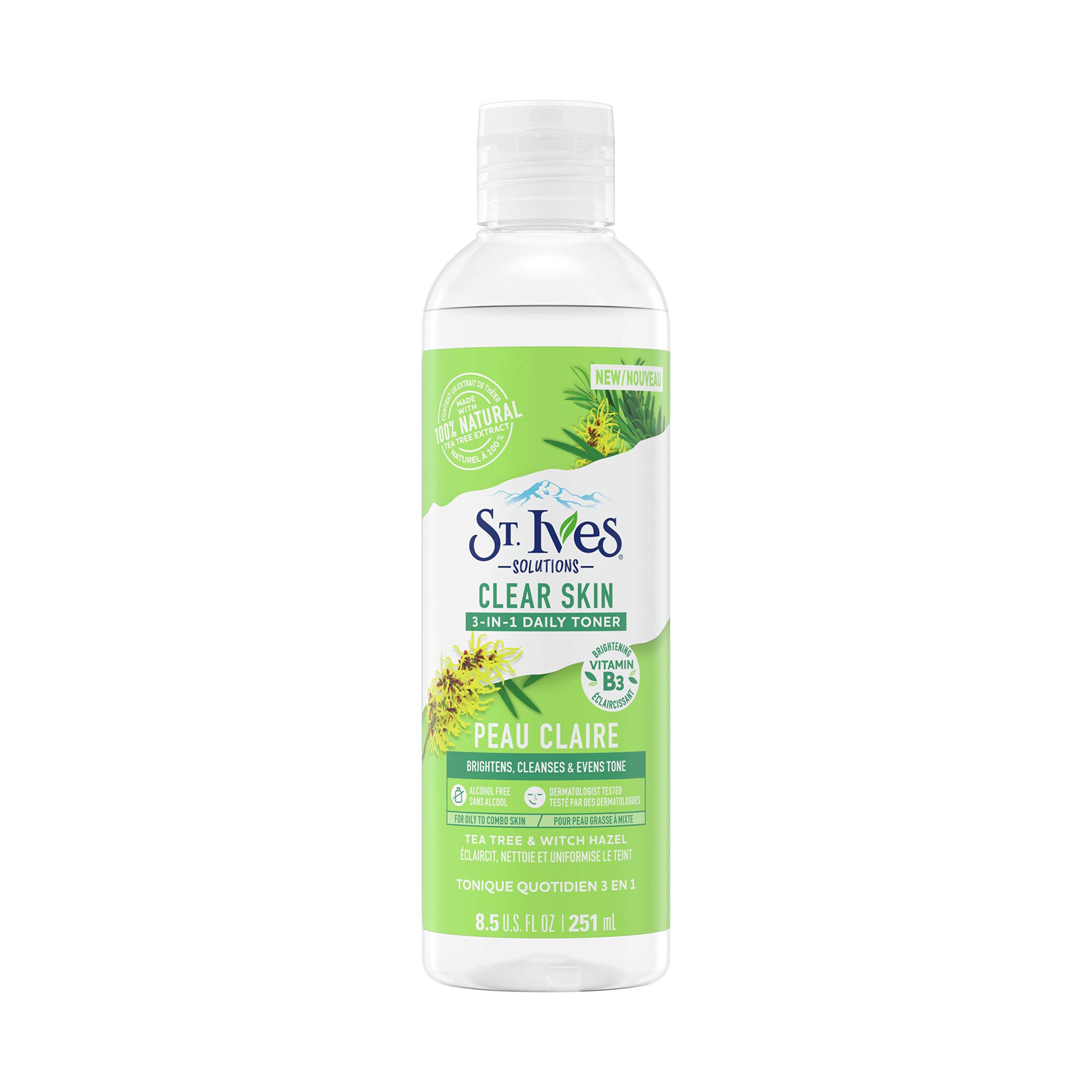 St. Ives Clear Skin Peau Claire 3 in 1 Daily Toner 251ml - Glow Body ...