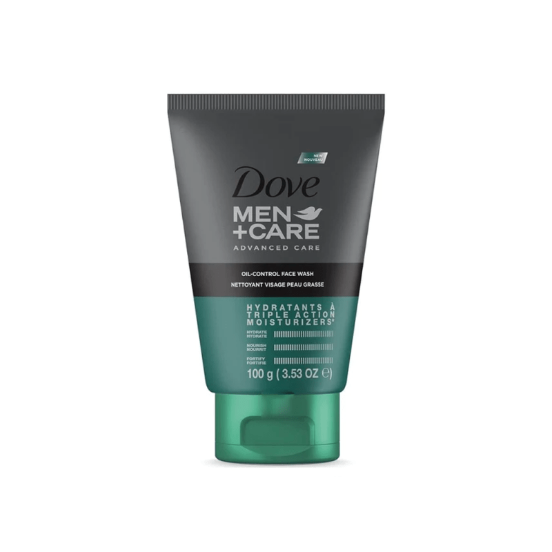 Dove Men Care Oil Control Face Wash 100ml - Glow Body and Beauty