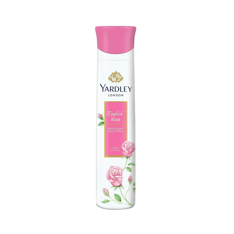 Yardley English Rose Body Spray 150ml - Glow Body and Beauty