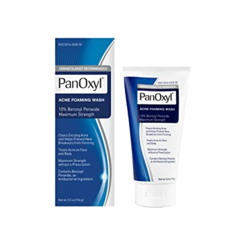PanOxyl 10% Benzoyl Peroxide Maximum Strength Acne Foaming Wash - Glow ...